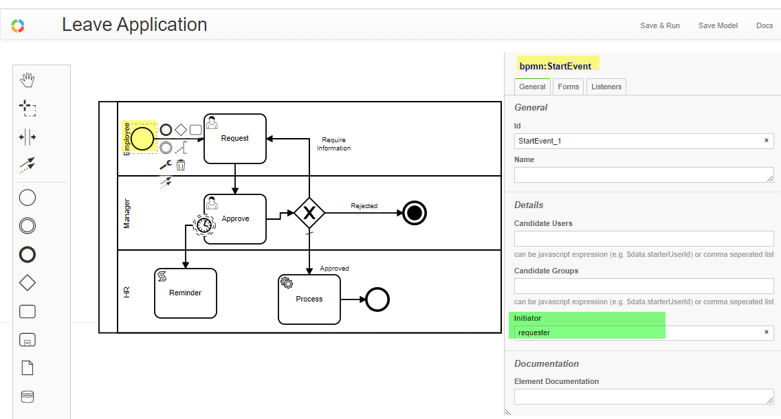 Let us review - bpmnServer docs